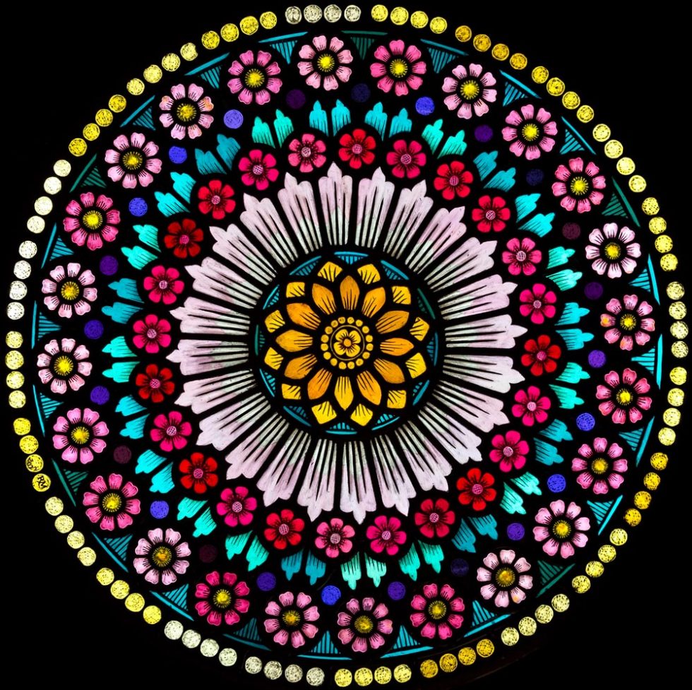 Highgate Rose - Rachel Mulligan Stained Glass